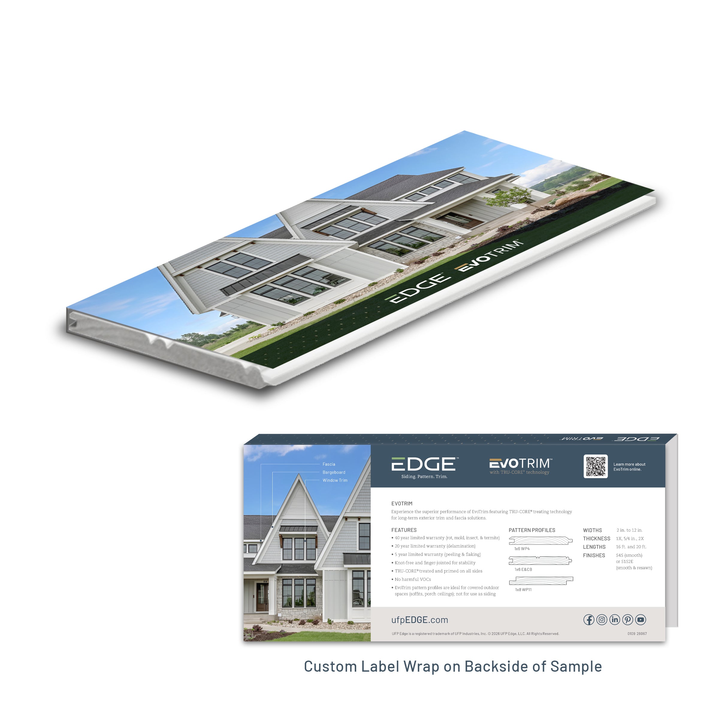 EvoTrim 1x6" E&CB Sample – Edge